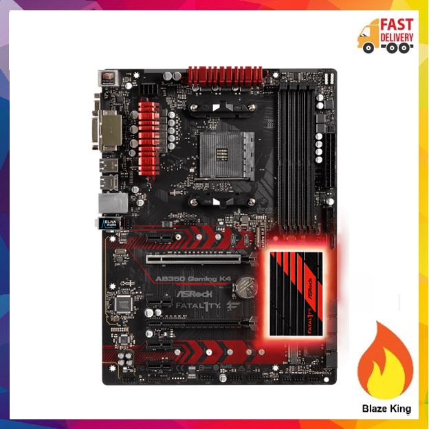 USED - ASRock AB350 Gaming K4 Motherboard Socket AM4 DDR4 For AMD B350M ...