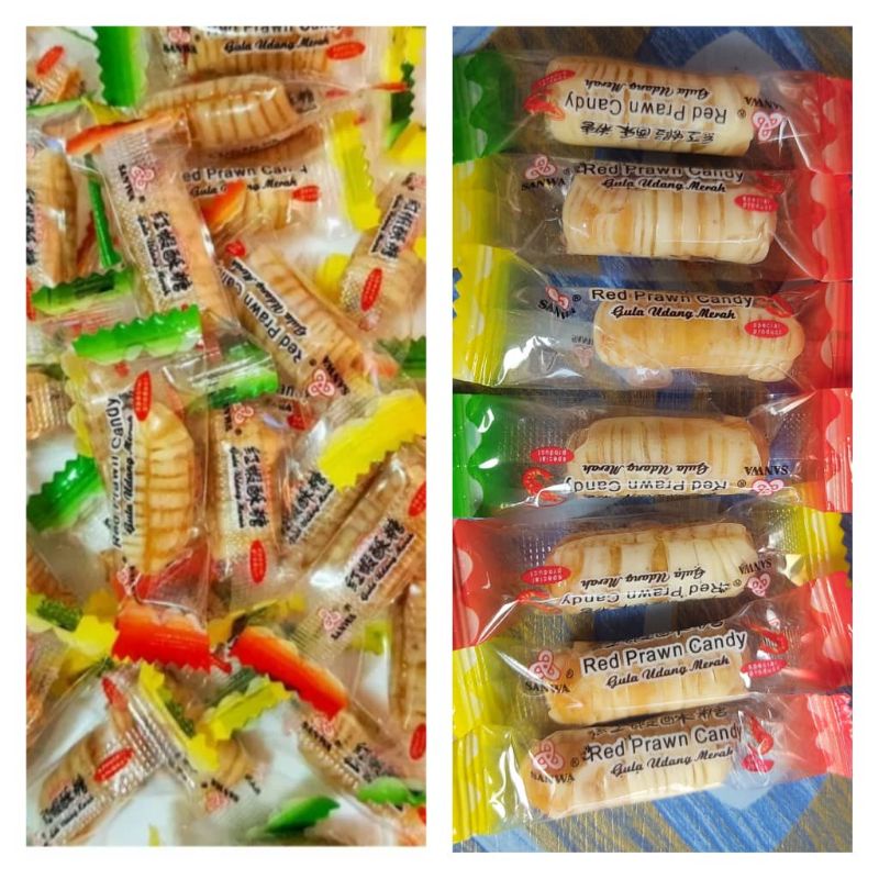 GULA GULA UDANG MERAH/GULA GULA BANTAL (10 PCS) | Shopee Malaysia