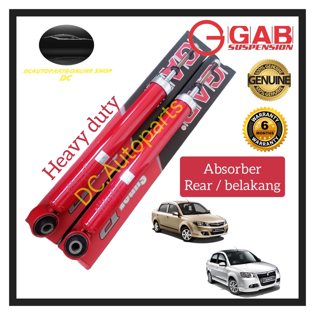 ORIGINAL GAB SUPER R HEAVY DUTY PROTON SAGA BLM FLX FL REAR / BELAKANG ABSORBER SPORT | Shopee ...