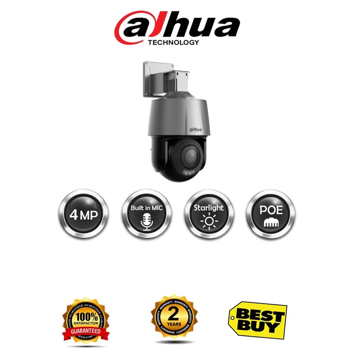 DAHUA 4MP SD3A400-GNP-B-PV FULL COLOR ACTIVE DETERRENCE WIZSENSE NETWORK PTZ CAMERA | Shopee ...