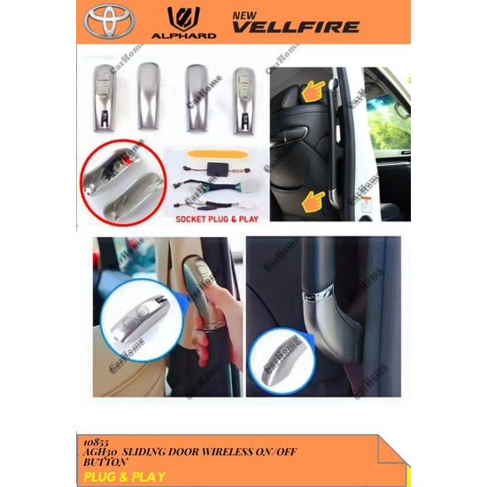 Toyota Alphard Vellfire AGH30 inner door handle switch sliding door ...