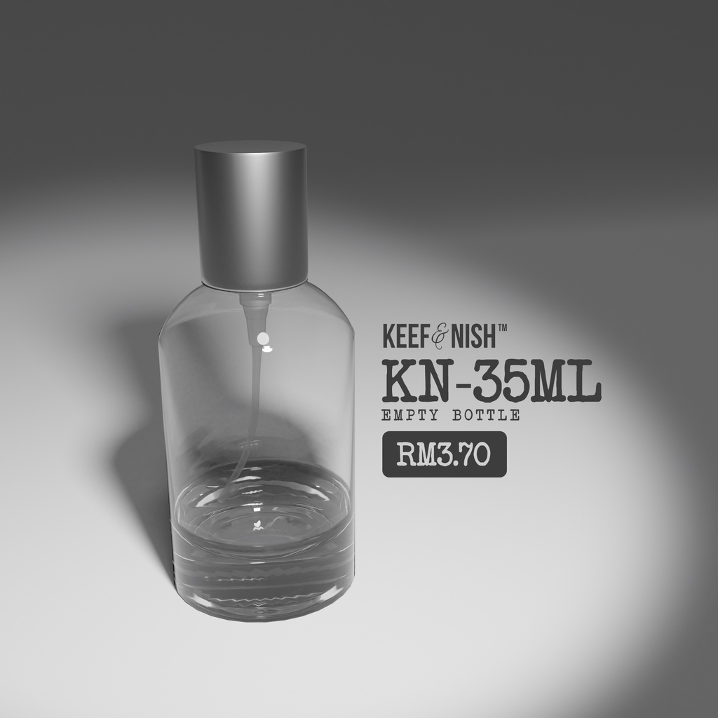 PERFUME PARFUM EMPTY BOTTLE BOTOL KOSONG KEEF & NISH KN-35ML | Shopee ...