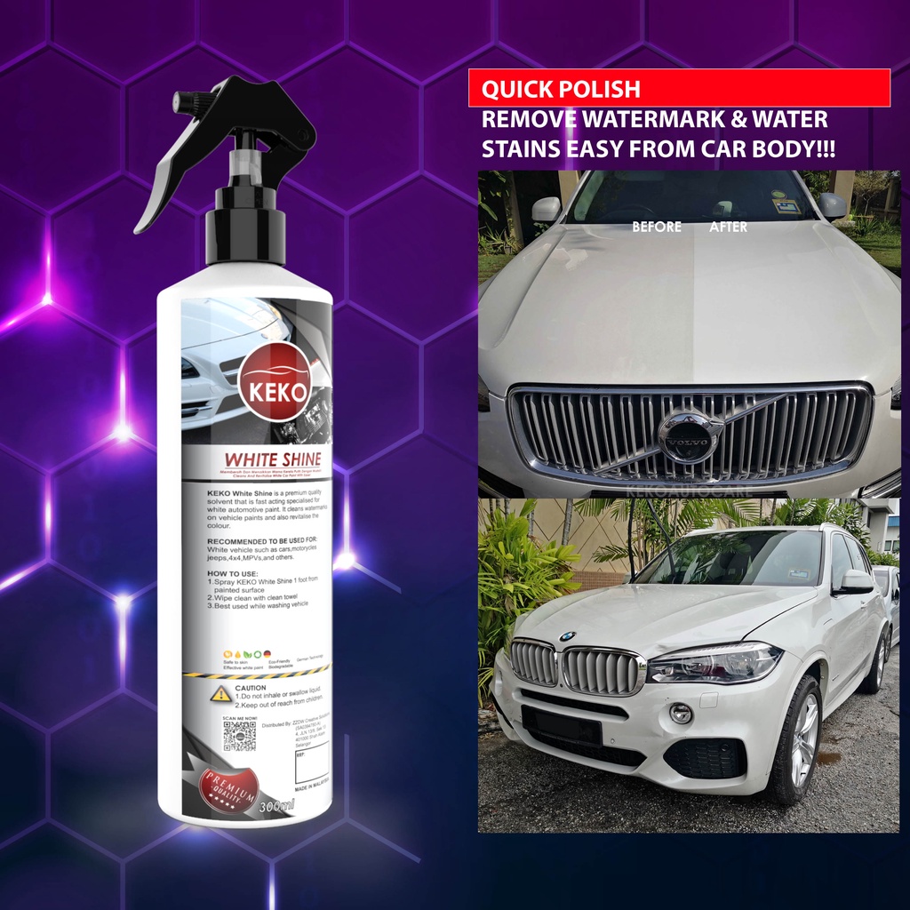 Polish Wax White Aksesori Kereta Watermark Remover Car Body Motorcycle ...