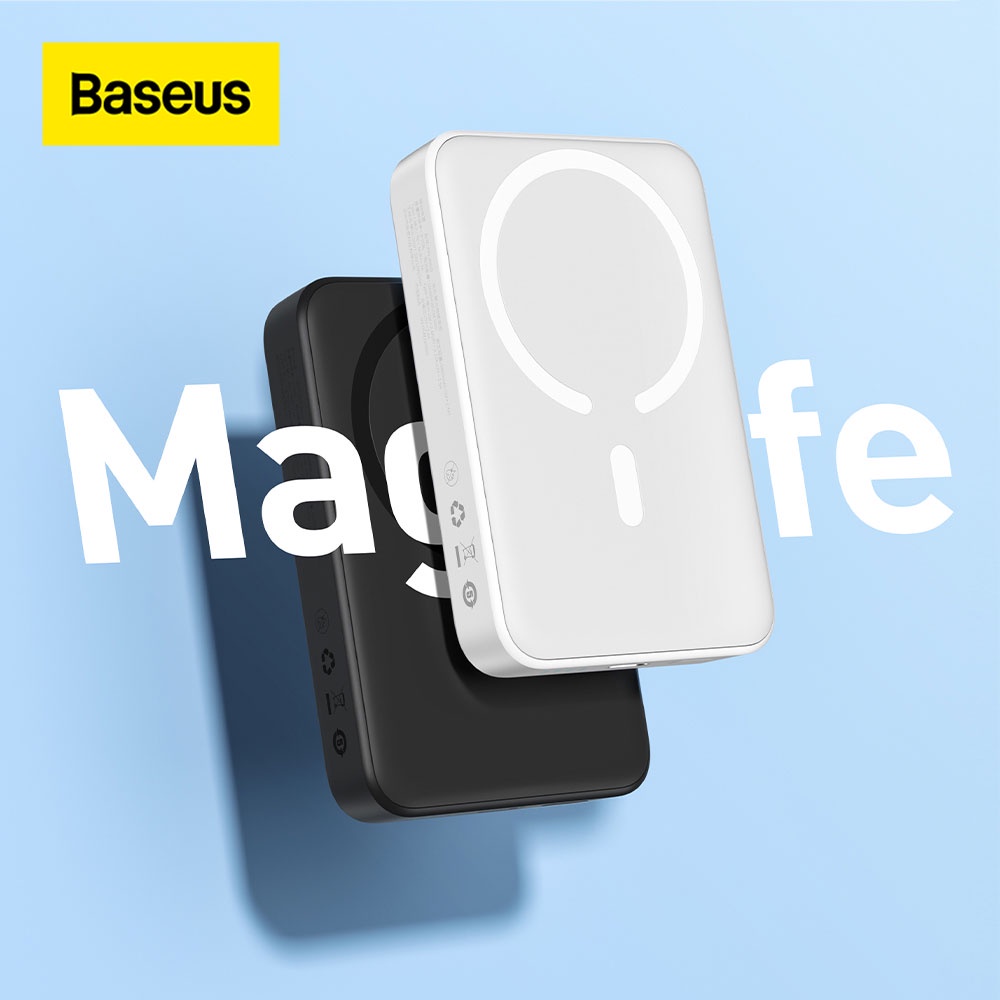 Baseus Power Bank 10000mAh Mini Magnetic Wireless Fast Charge with Auto ...