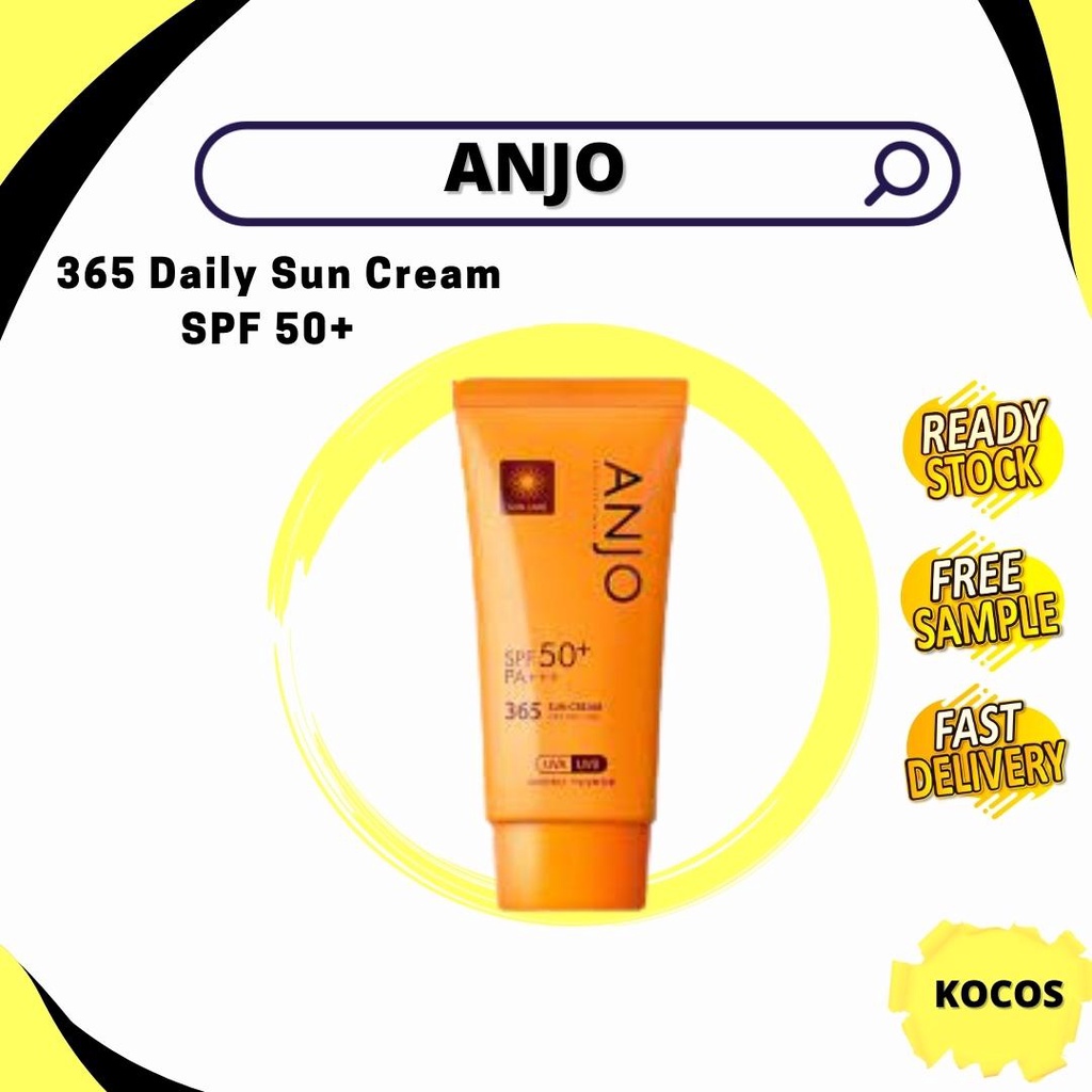 ANJO Professional 365 Daily Sun Cream SPF 50+ PA+++ 70g | Shopee Malaysia