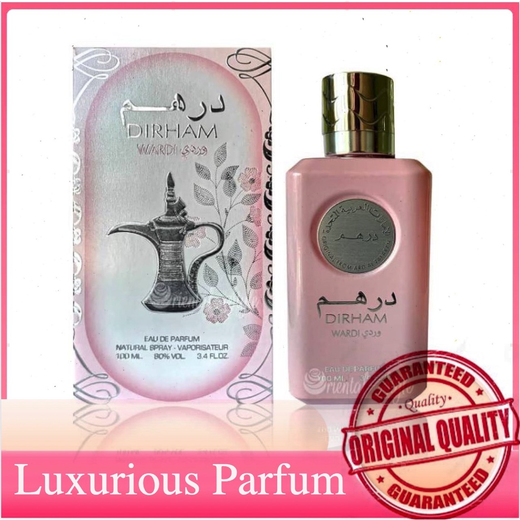 100% ORIGINAL DIRHAM WARDI perfume EDP Original from Dubai 100 ml ...