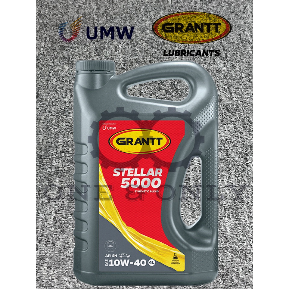 100% GENUINE UMW GRANTT STELLAR 5000 SAE 10W40 10W-40 SYNTHETIC BLEND ...