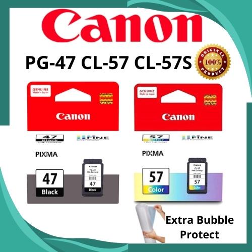 Canon PG-47 Black /CL-57 Color/CL-57S Ink Color Cartridge Pixma Printer ...