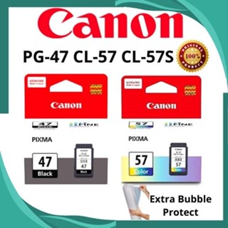 Canon PG-47 Black /CL-57 Color/CL-57S Ink Color Cartridge Pixma Printer ...