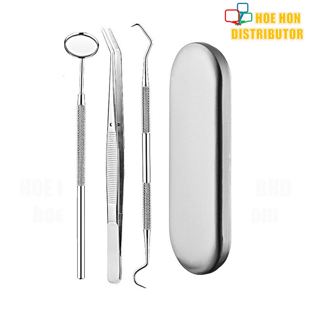 Oral Dental Tooth Examination Kit 3pcs Set Orthodontic Mirror Brace ...
