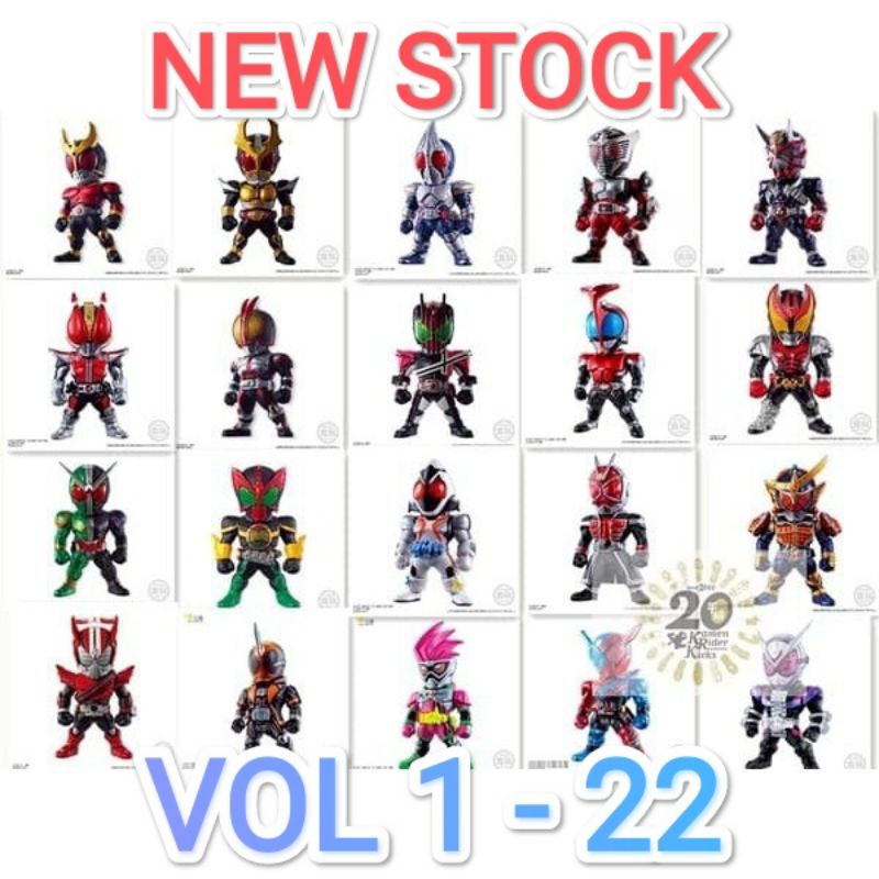 Converge Kamen Masked Rider Kuuga Agito Ryuki Faiz Blade Hibiki Deno ...