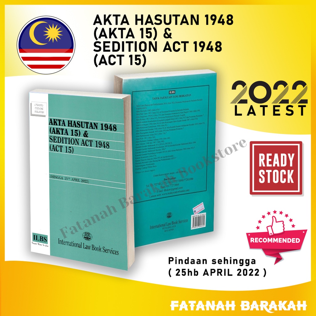 sedition-act-1948-act-15-hingga-25hb-april-2022-ready-stock