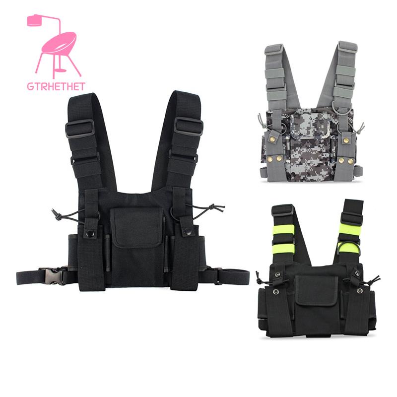 Radios Pocket Radio Chest Harness Chest Front Pack Pouch Holster Vest ...