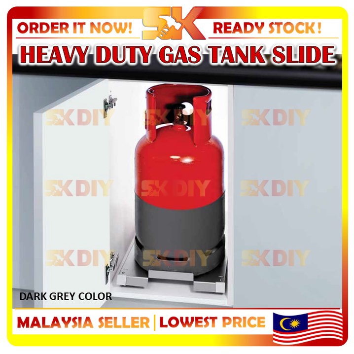 🇲🇾HEAVY DUTY Soft Close Gas Tank Holder Kitchen Cabinet Gas Cylinder ...