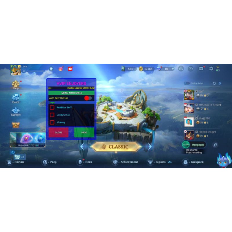 MLBB HACK ENJOYERS VIP | Shopee Malaysia