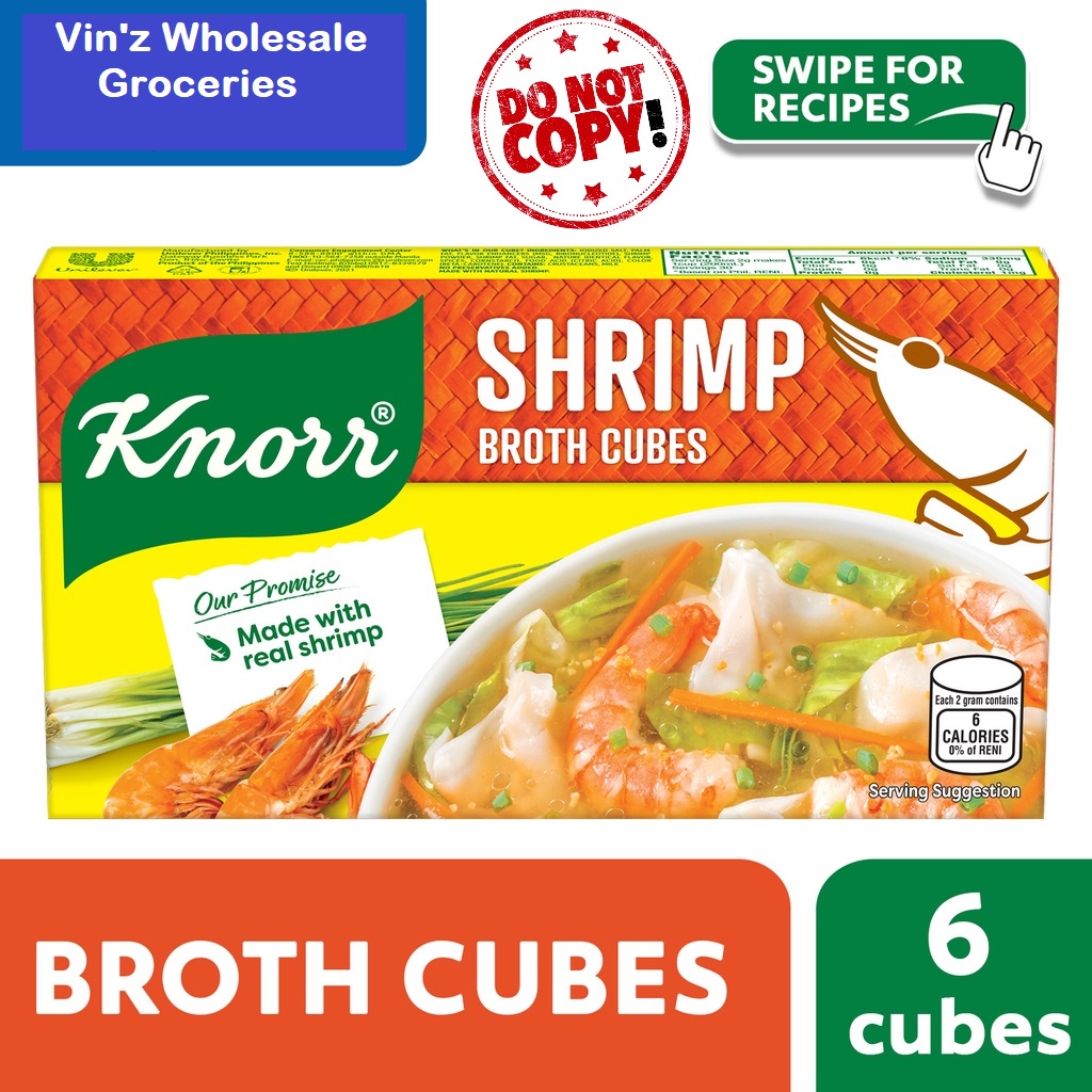 Knorr Bouillon Shrimp Broth Cubes Pantry Made with Real Shrimp 60g ...