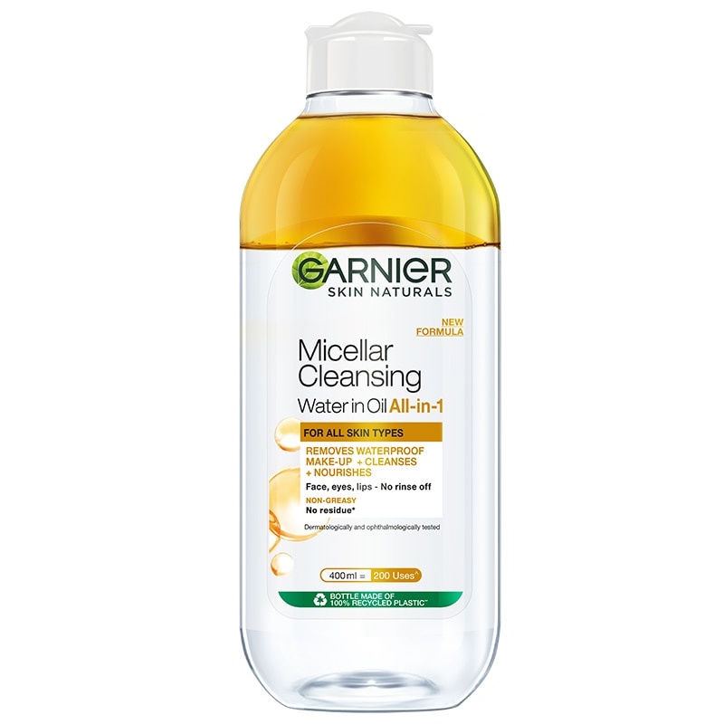 Garnier Micellar Cleansing Water in Oil All in One ( 400ml ) | Shopee ...