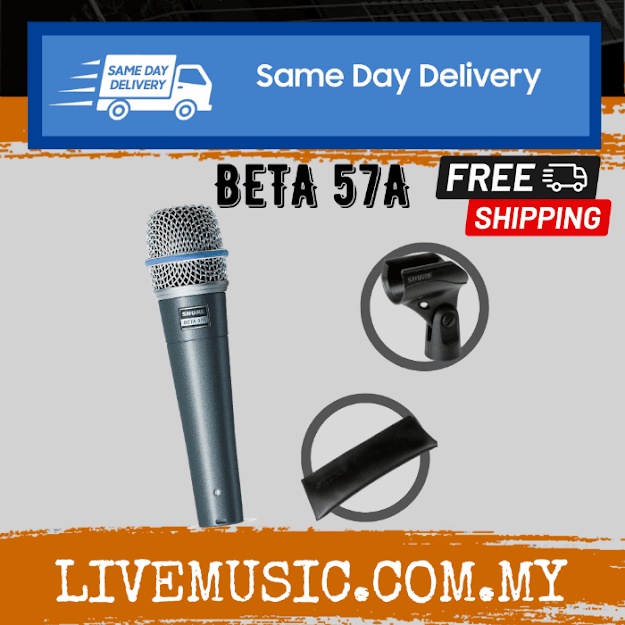 Shure BETA 57A Supercardioid Dynamic Instrument Microphone ( BETA-57A ...