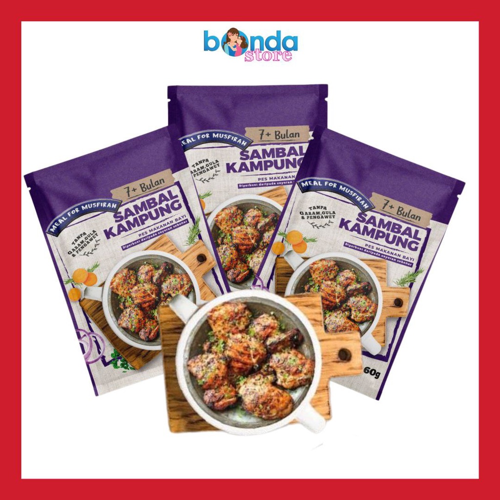 Meal For Musfirah Pes Sambal Kampung untuk 7 Bulan Ke Atas | Shopee ...