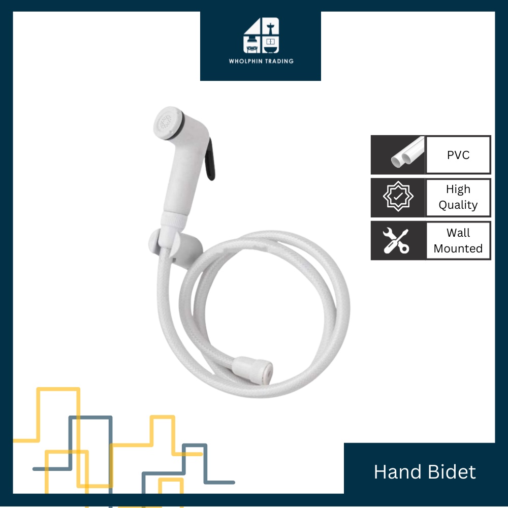 PVC Hand Bidet Set PVC Spray Hand Bidet Flexible Hose and Wall Bracket ...