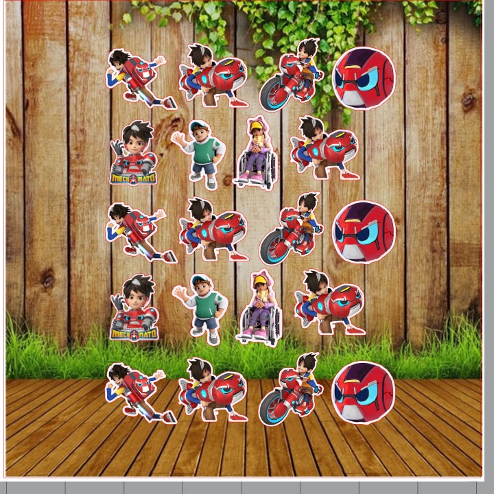 Mechamato Cake Topper Cup Cake 003 | Shopee Malaysia