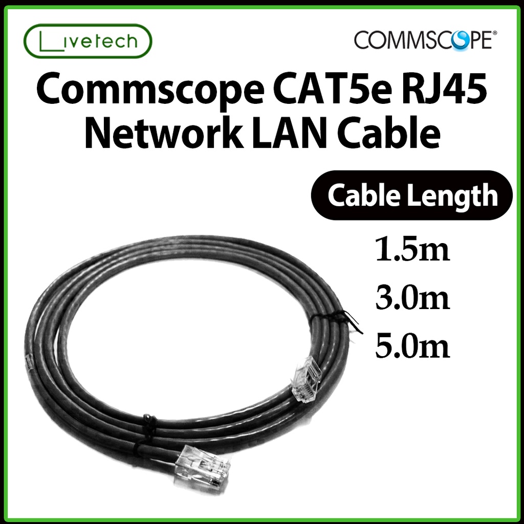 LiveTech COMMSCOPE CAT5e RJ45 Non-shielded 100M Engineering Router ...