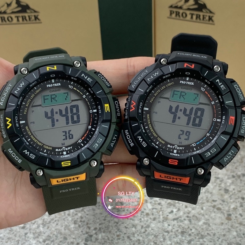 100% ORIGINAL CASIO PROTREK PRG-340-1/PRG-340-3 solar-powered | Shopee Malaysia