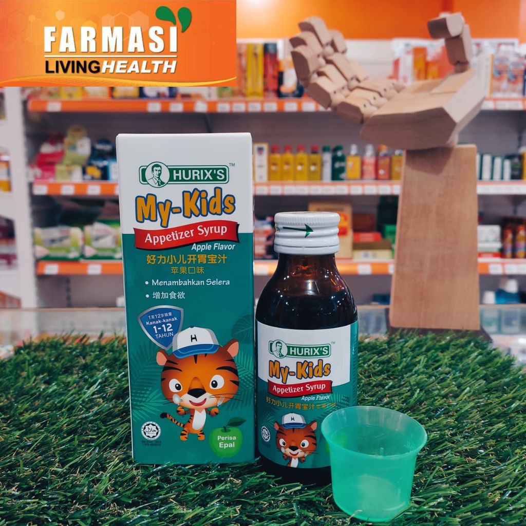HURIX'S MY-KIDS APPETIZER SYRUP (APPLE FLAVOUR) 100ML | Shopee Malaysia