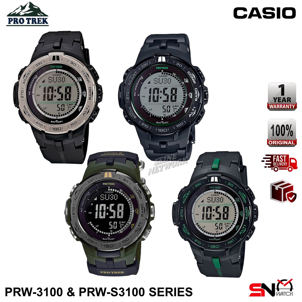 Casio Protrek PRW-3100 PRW-3100FC PRW-3100G PRW-S3100 Triple Sensor ...