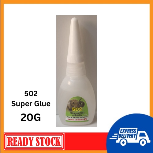 502 CYANOACRYLATE ADHESIVE SUPER GLUE GAJAH 20G | Shopee Malaysia