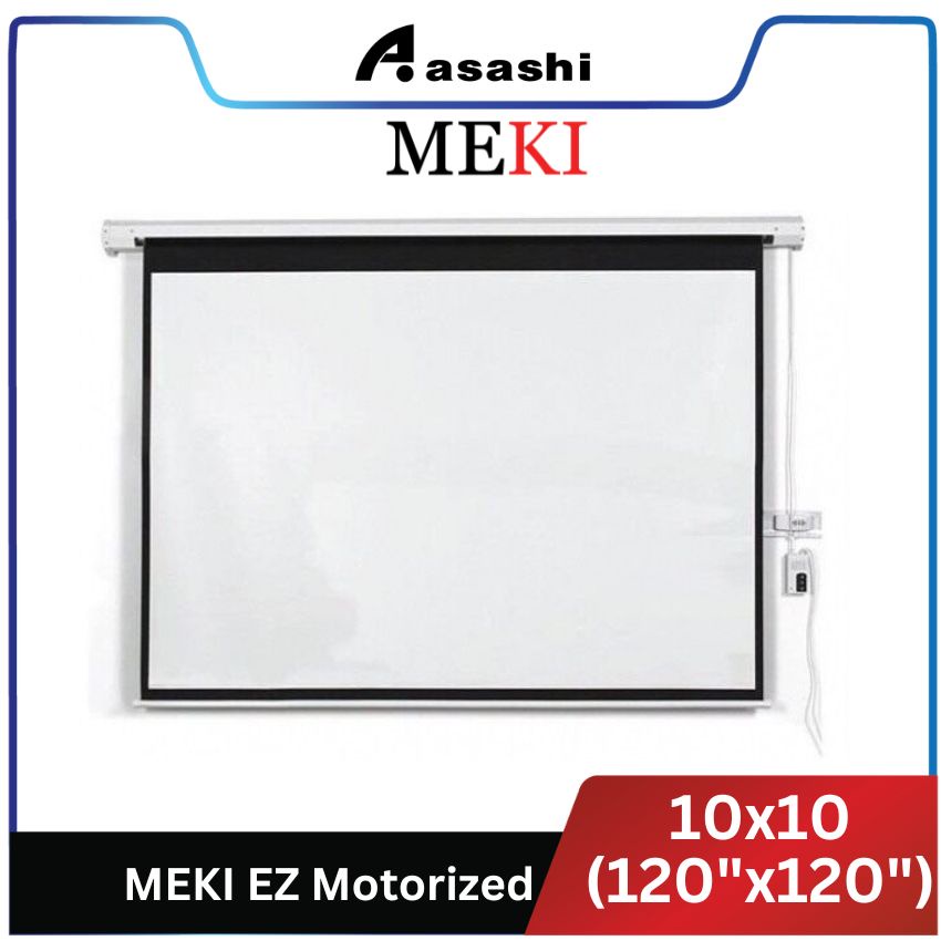 MEKI EZ MOTORIZED SCREEN MATT WHITE 120" x 120" Projector screen (10x10 ...