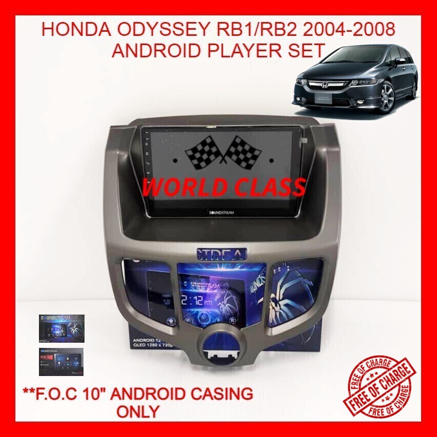 HONDA ODYSSEY RB1/RB2 2004-2008 SOUNDSTREAM 10" ANDROID IPS PLAYER FULL ...