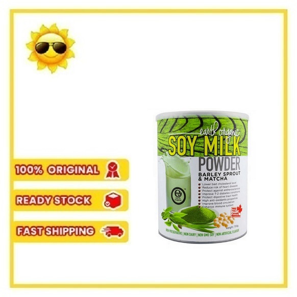 ''STOCK CLEARANCE''(EXP11/2022)EARTH ORGANIC SOY MILK POWDER BARLEY ...