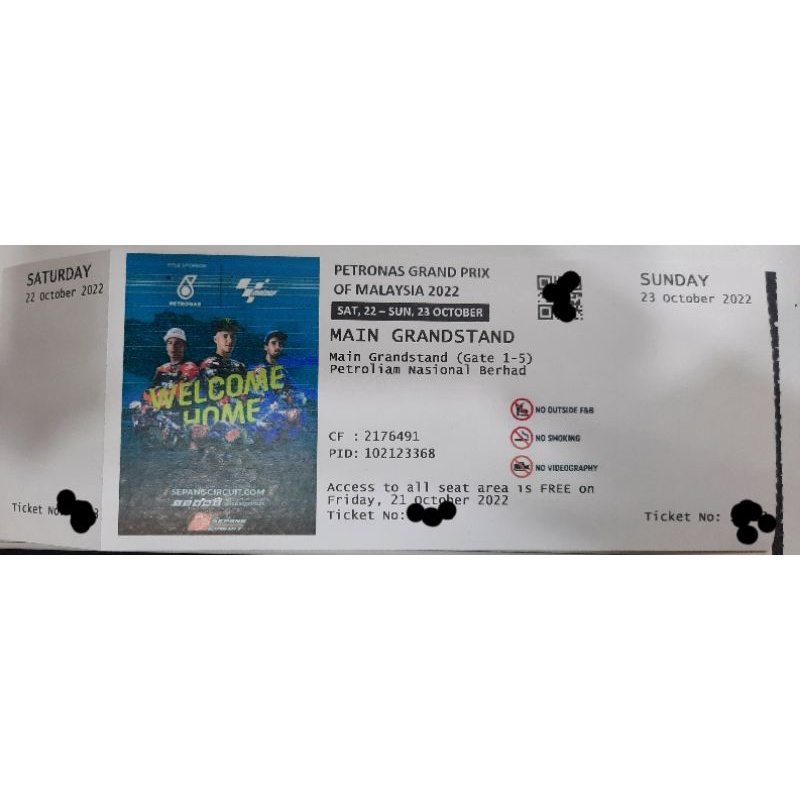 PETRONAS motoGP ticket 2022 | Shopee Malaysia