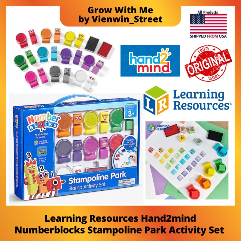 Learning Resources Hand2mind Numberblocks Stampoline Park Activity Set ...