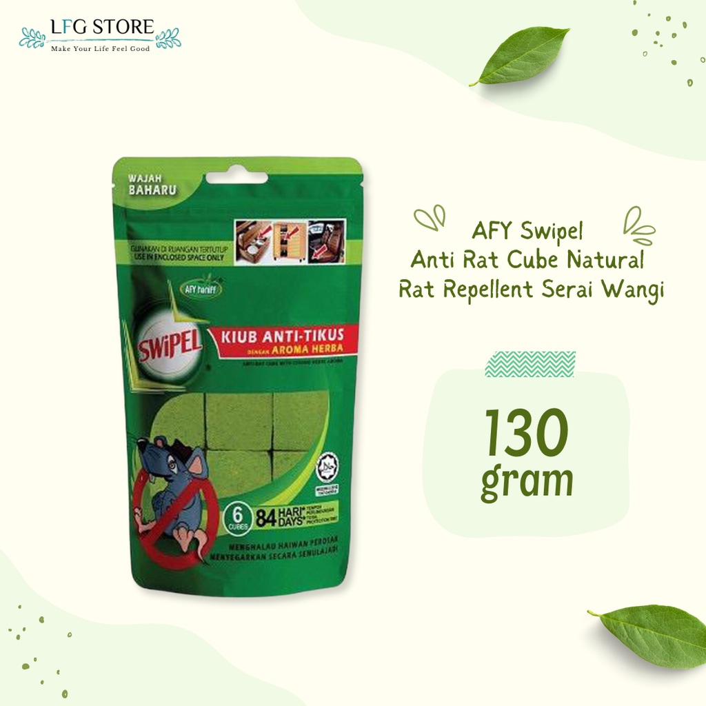 AFY Haniff Swipel Anti Rat Cube Natural Rat Repellent Serai Wangi (130g ...