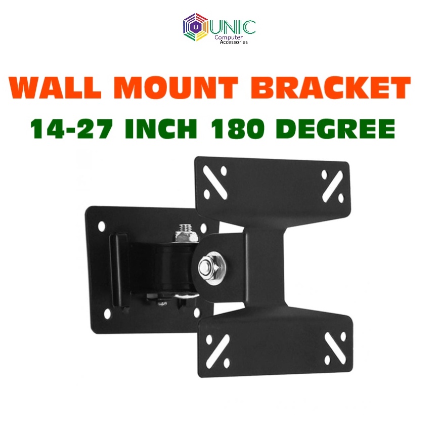 14-27 inch 180 Degree Swivel Tilt LED LCD TV Monitor Wall Mount Bracket ...