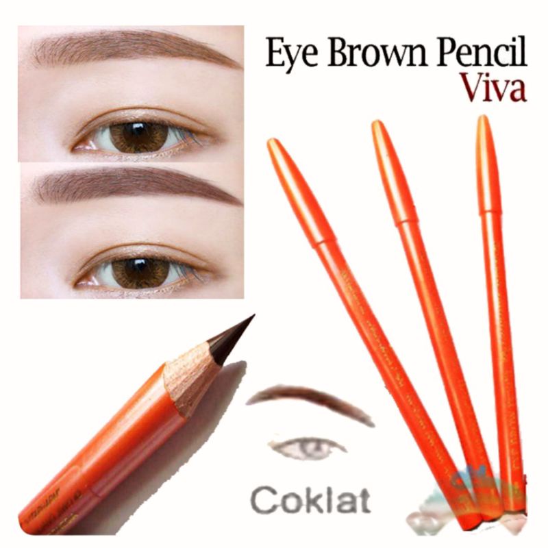 VIVA EYEBROW PENCIL BROWN CELAK KENING | Shopee Malaysia