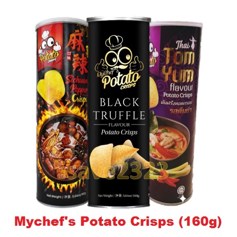 {BUY AT YOUR OWN RISK} Mychef's Potato Crisps (160g / Bottle) - 3 ...