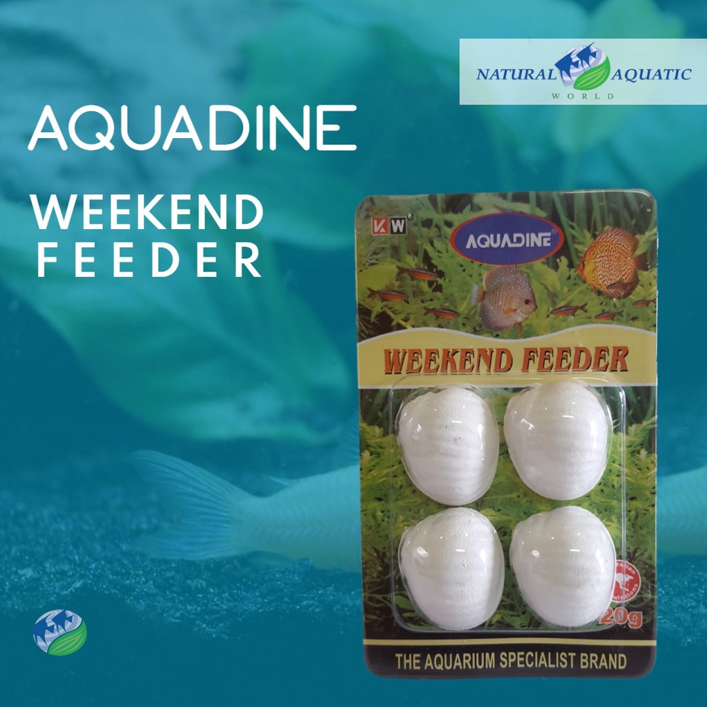 AQUADINE Weekend Feeder (20g) Holiday Food for Fish | Shopee Malaysia
