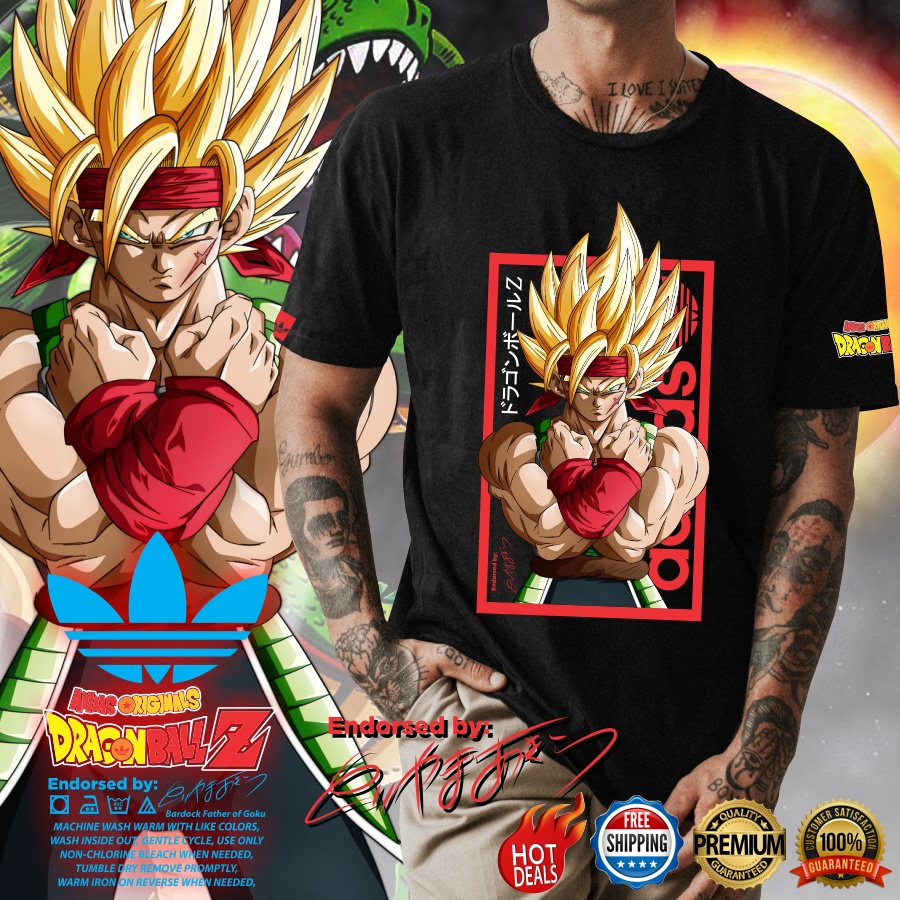Dragonball Bardock Father of Goku Ad1das Edition T-shirt Promo ...