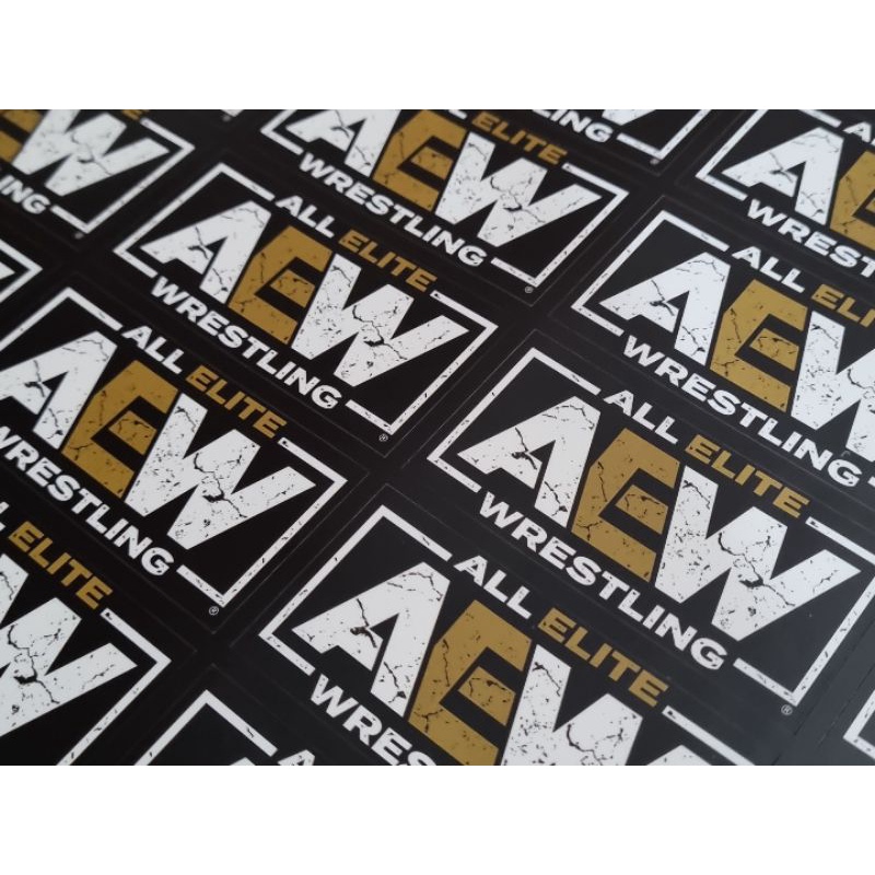 AEW Logo Sticker 8x4cm | Shopee Malaysia