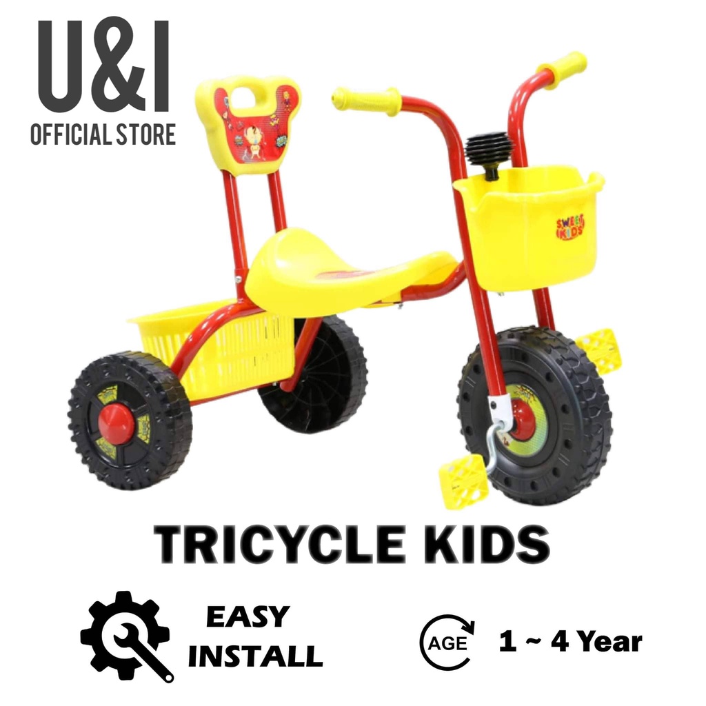 Sweet Kids 3 Wheel Tricycle / Rabbit Tricycle For Kids / Basikal Budak ...