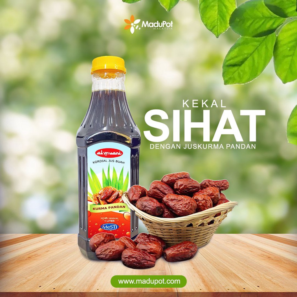 KORDIAL JUS KURMA PANDAN ORIGINAL AL MU-ARI | Shopee Malaysia