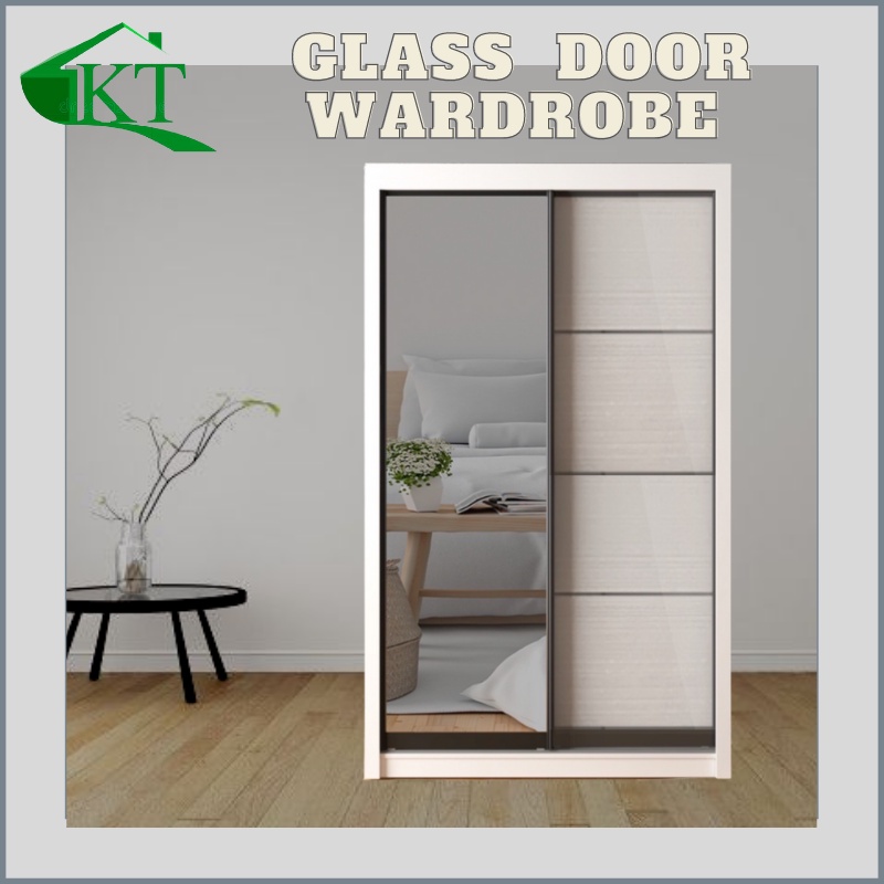 KT Sliding Doors Wardrobe Almari Baju / Anti-Jump Door / 2 Sliding ...