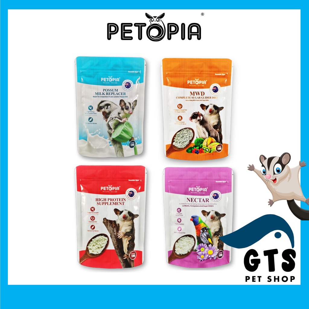 PETOPIA Sugar Glider Food - MWD / High Protein Supplement / Nectar ...