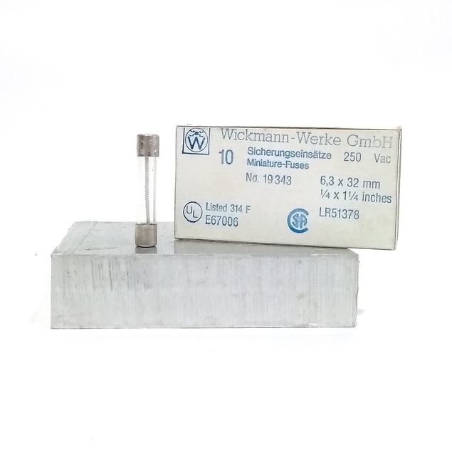 Wickmann Slow Blow Glass Fuse 250V 1.5A/ 750mA (6.3mm x 32mm) | Shopee ...