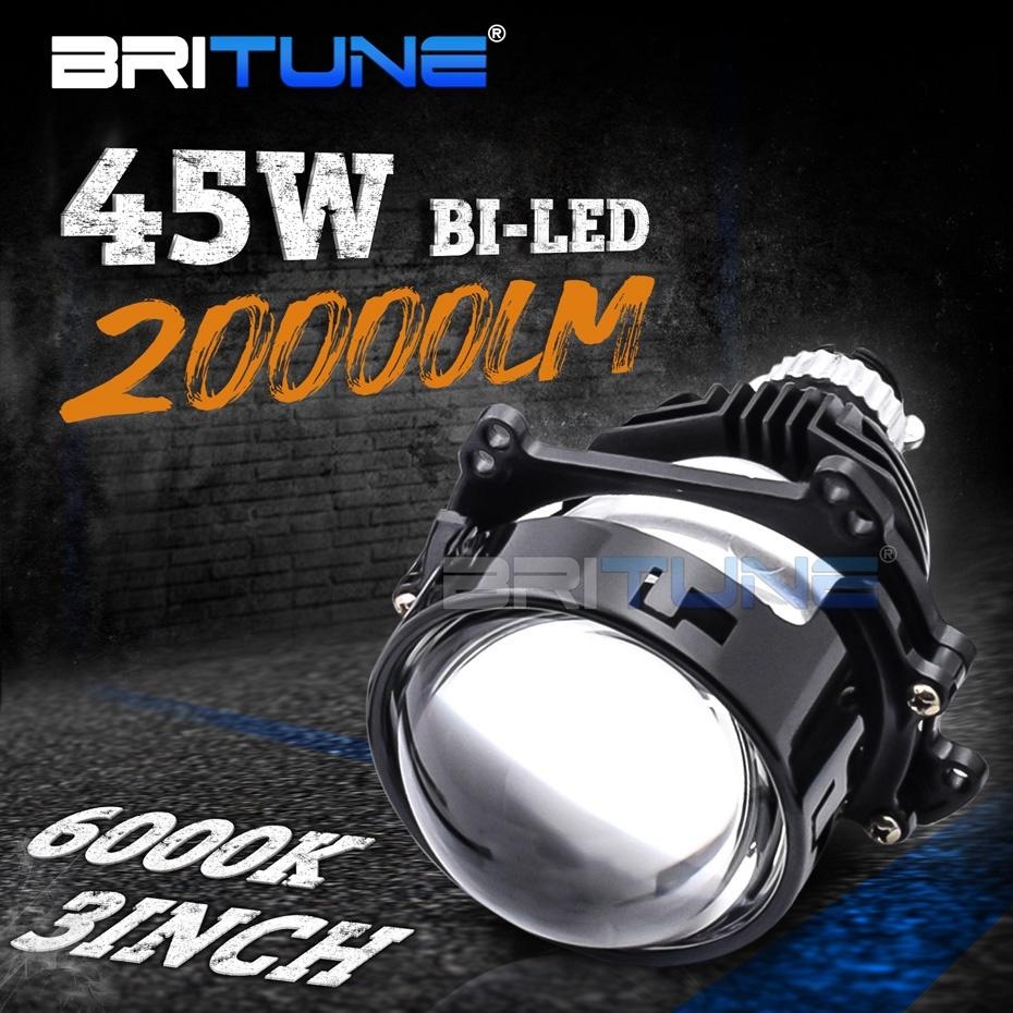 Bi-led Lens 3.0 inch Hella 3R G5 45W LED Projector Headlight Lenses H4 ...