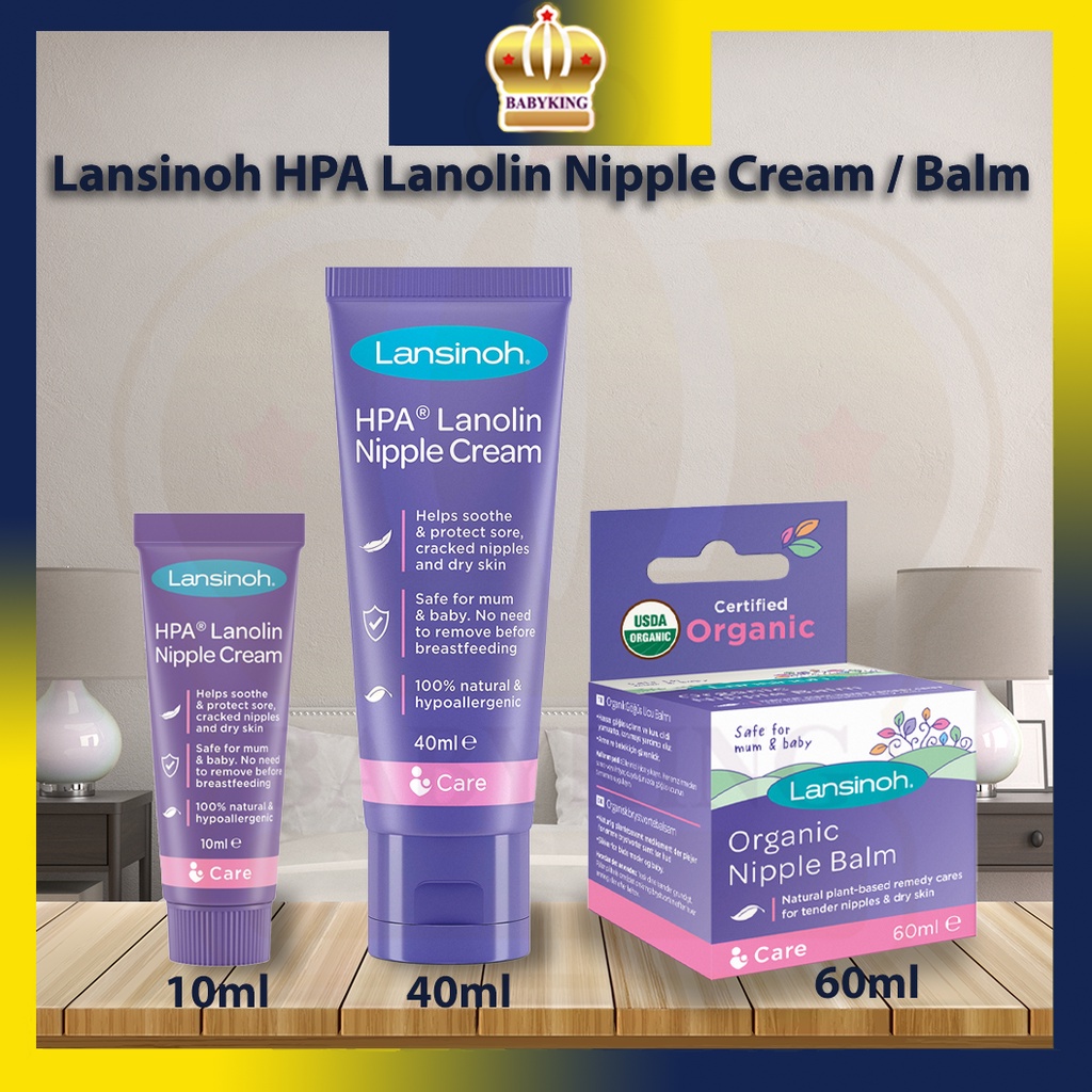 Original Lansinoh HPA Lanolin Nipple Cream for Sore & Cracked Nipples ...
