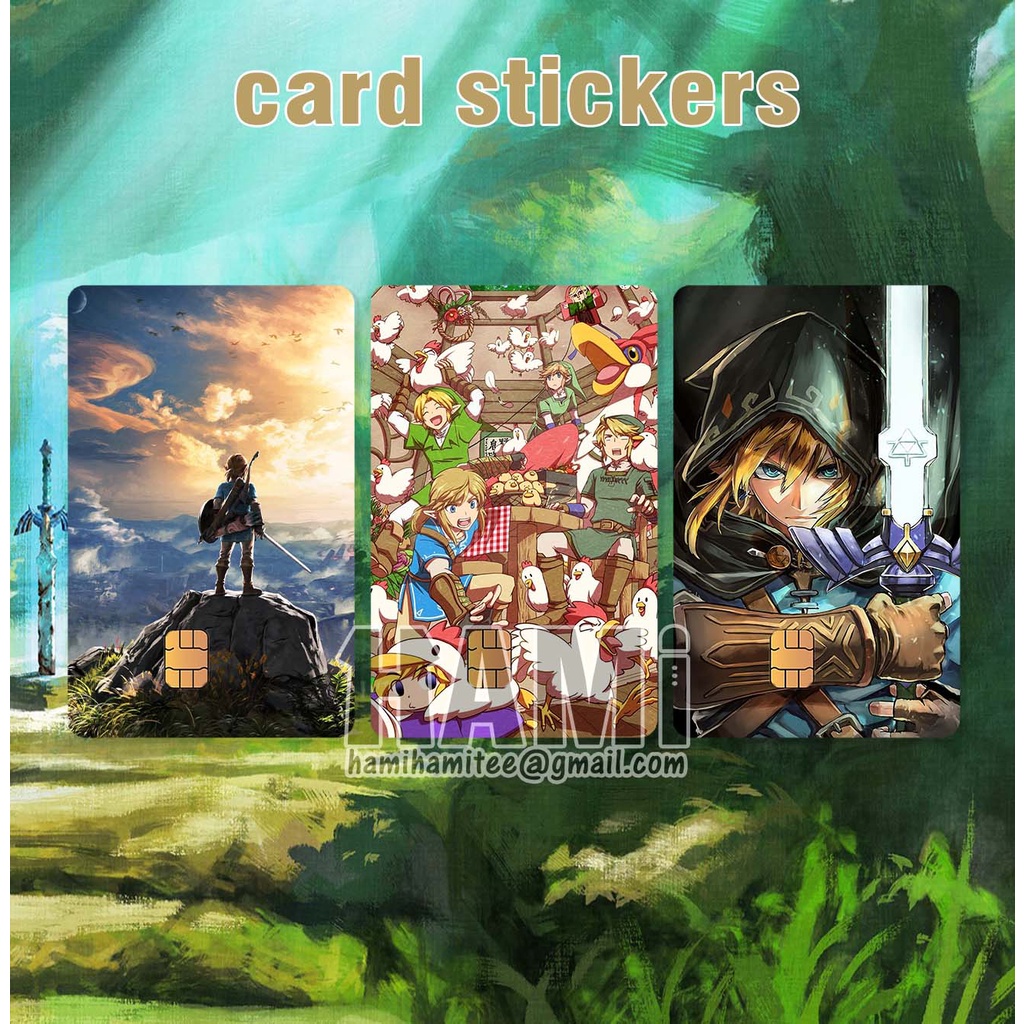 ZELDA TNGO CARD STICKER - ZELDA BOTW KAD STICKER - ZELDA LINK TNGO CARD ...